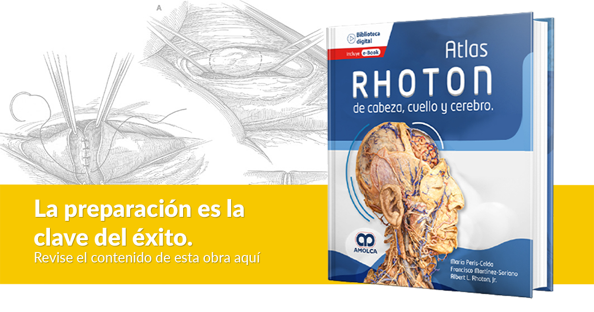 Libro Rhoton Atlas de cabeza, cuello y cerebro 1era edición en Campus
